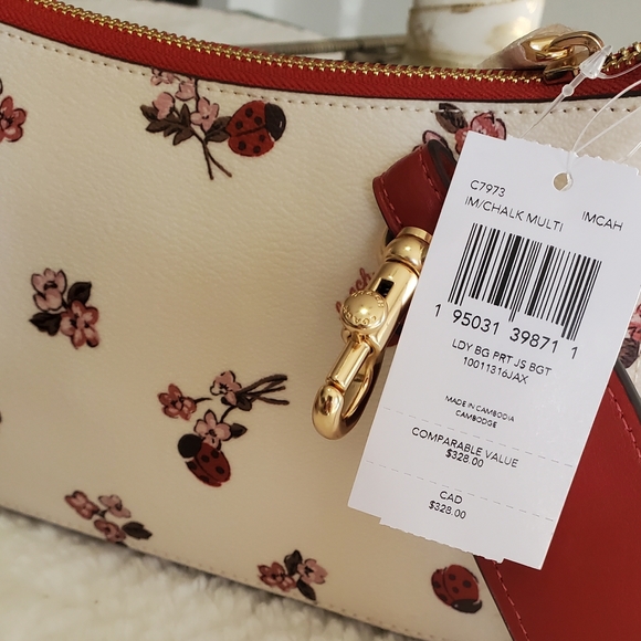 Coach | Bags | New Coach Ladybug Floral Print Crossbody Purse Bag ...